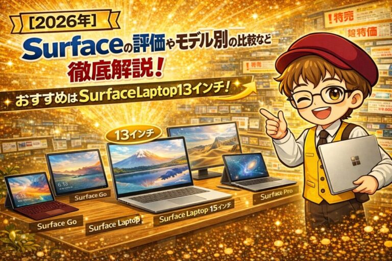 【2026年最新】Surfaceの選び方・全モデル徹底比較｜ 現役販売員がおすすめを正直に教えます | スタジオ さぼてん